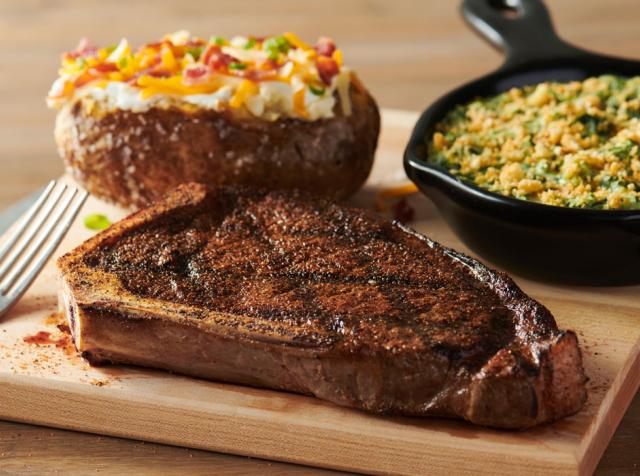 How much is a New York strip steak at Outback?