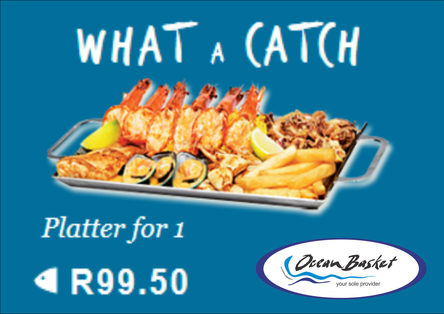 How much is a platter for one at Ocean Basket?