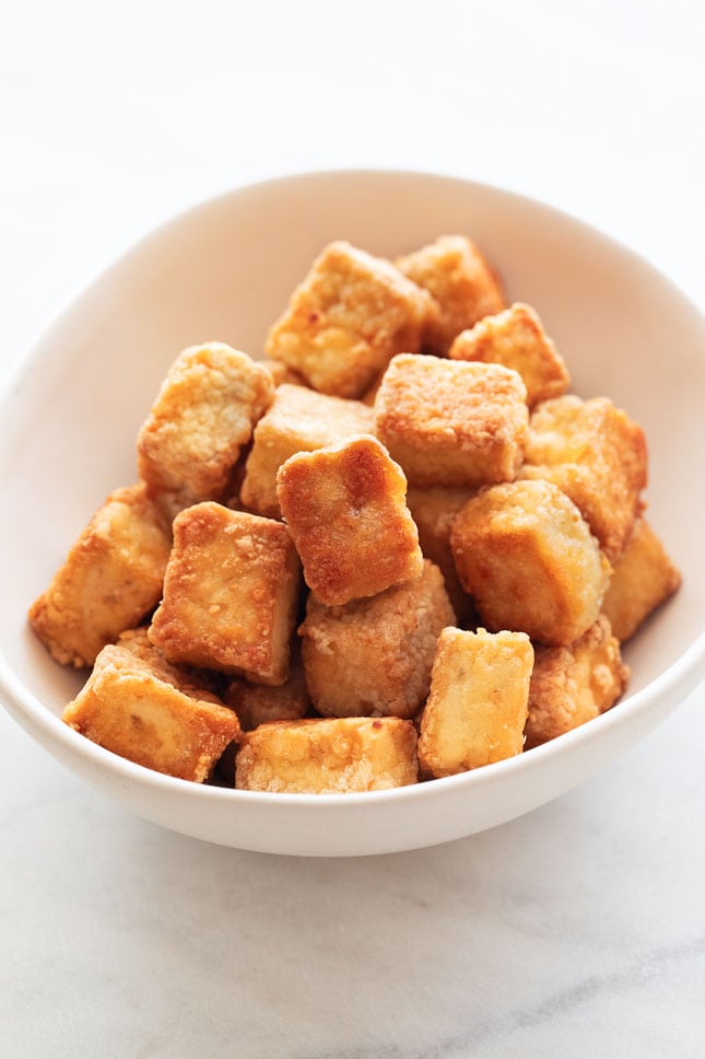 How much is a serving of baked tofu?