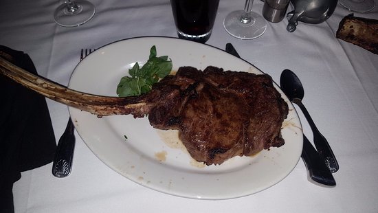 How much is a tomahawk steak at Mortons?