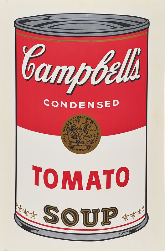 How much is Andy Warhol's tomato soup can painting worth?