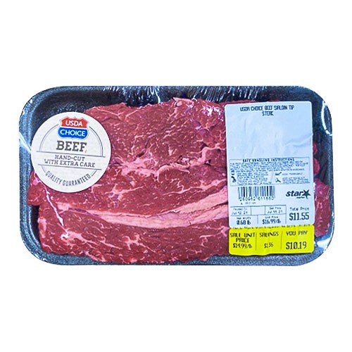 How much is beef sirloin tip per pound?