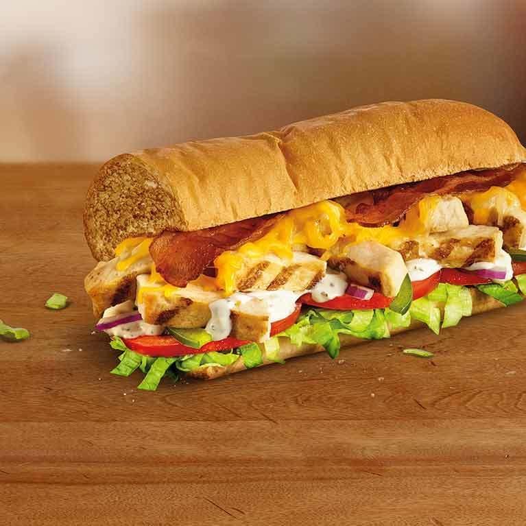 How much is chicken and bacon ranch melt?