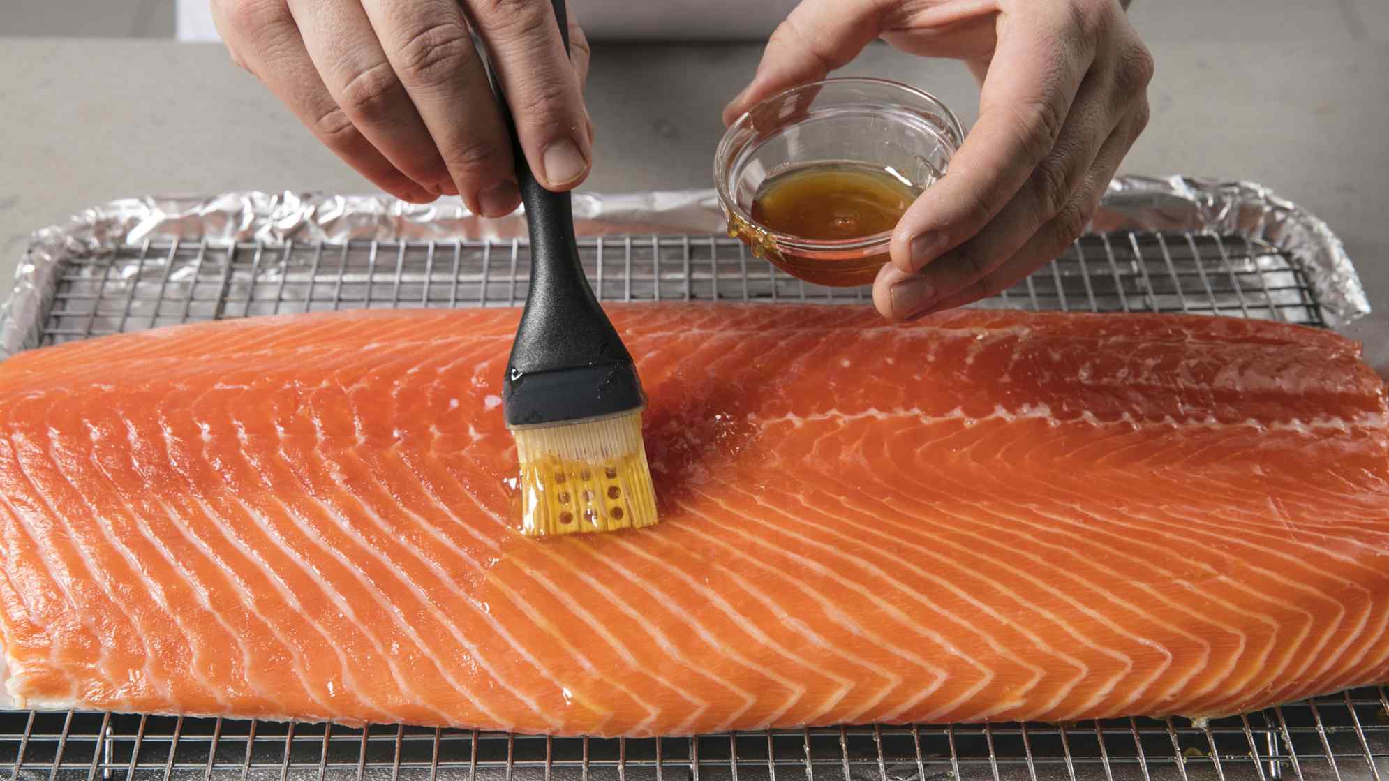 How much meat is in a whole salmon?