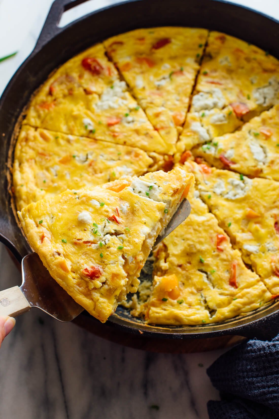 How much milk do you put in a frittata?