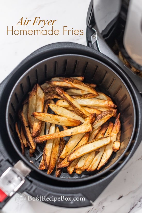 How much oil do you put in air fryer fries?