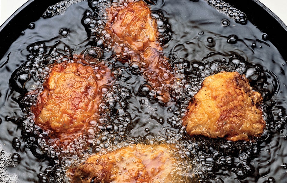 How much oil do you use for frying?