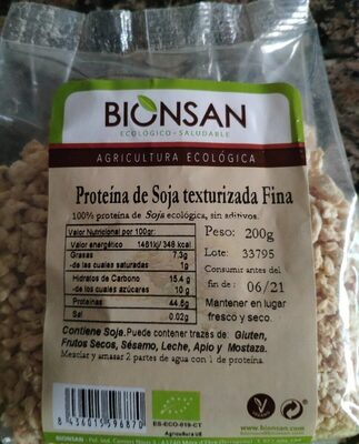 How much protein is in 200g of soybeans?