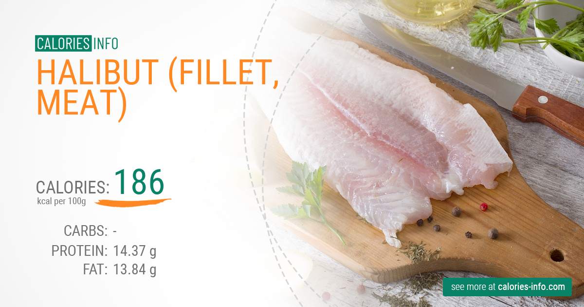 How much protein is in a halibut filet?