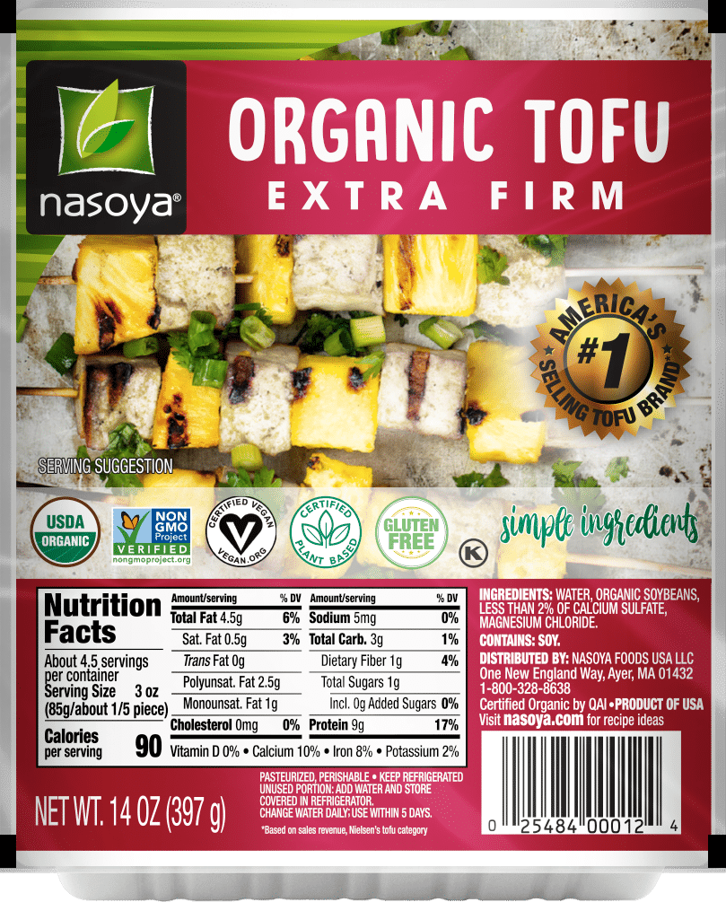 How much protein is in extra firm tofu?