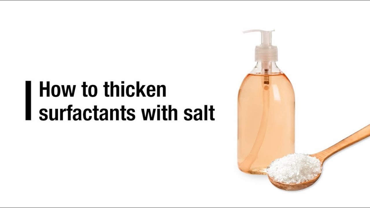 How much salt does it take to thicken shampoo?