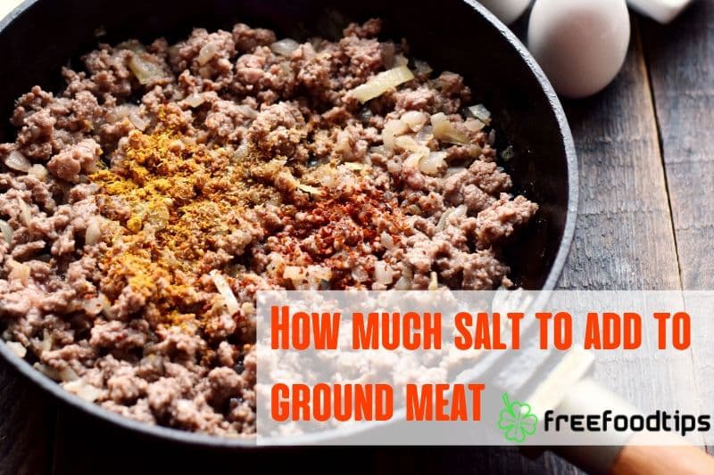 How much salt should you add to a pound of ground beef?