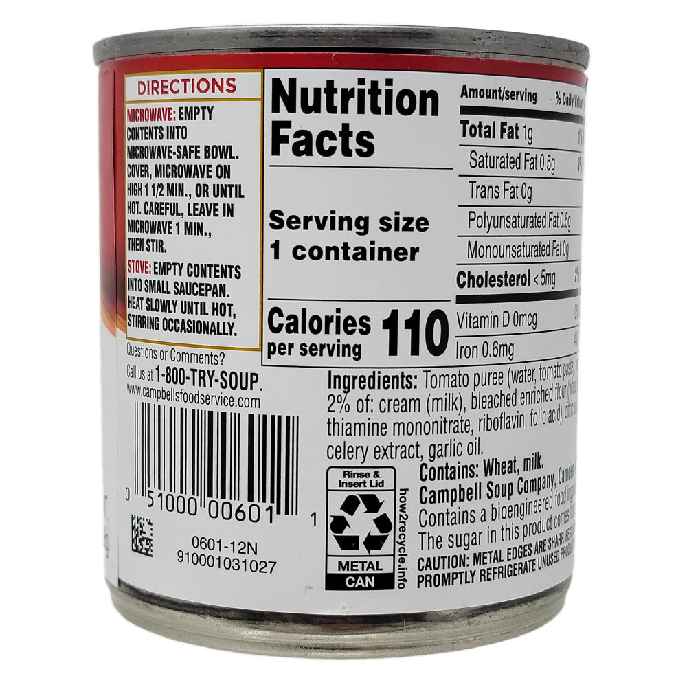 How much sodium is in a can of Campbell's soup?