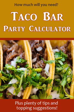 How much taco meat do I need for a taco bar?