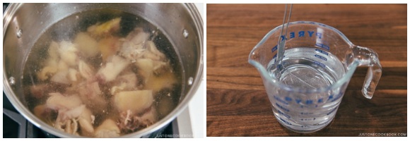 How much water do you mix with chicken stock?