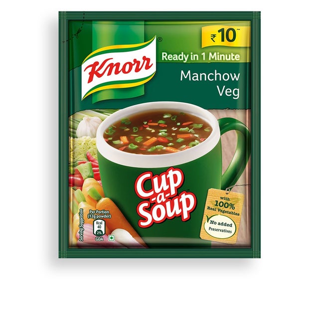 How much water do you put in a cup of soup?