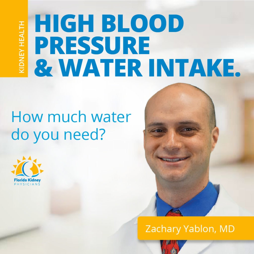 How much water does it take to lower your blood pressure?