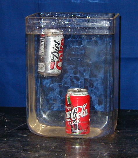How much water is in a diet Coke?