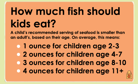 How often can a 2 year old eat fish?