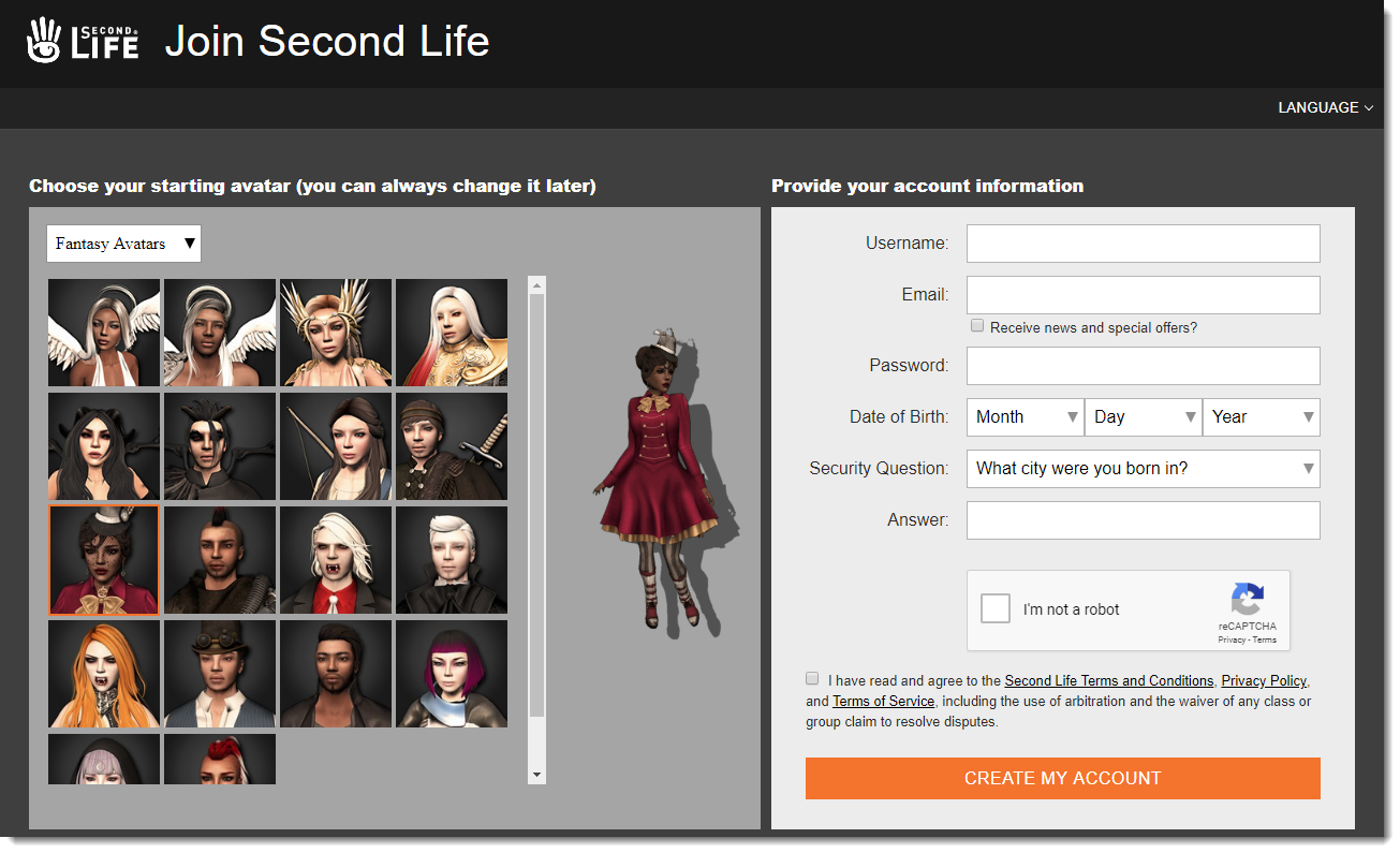 How old should you be to play Second Life?