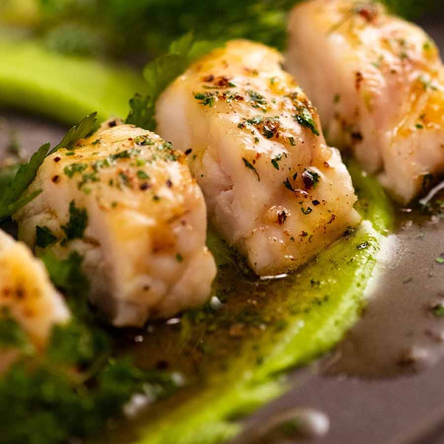 How should monkfish be cooked?