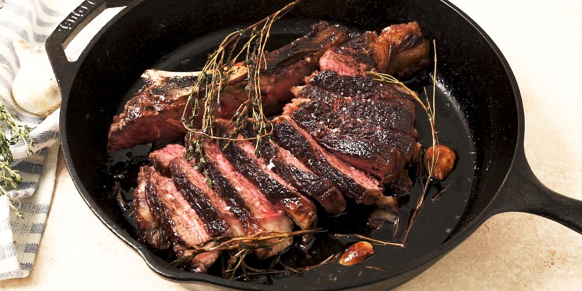 How should ribeye steaks be cooked?