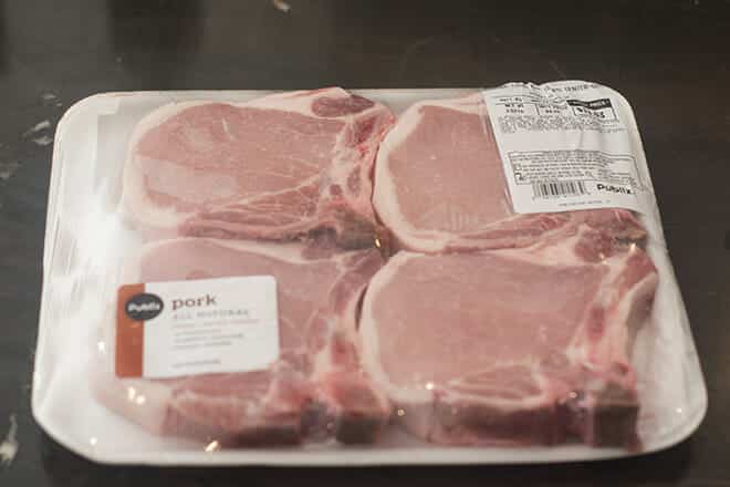 How thick is the average pork chop?