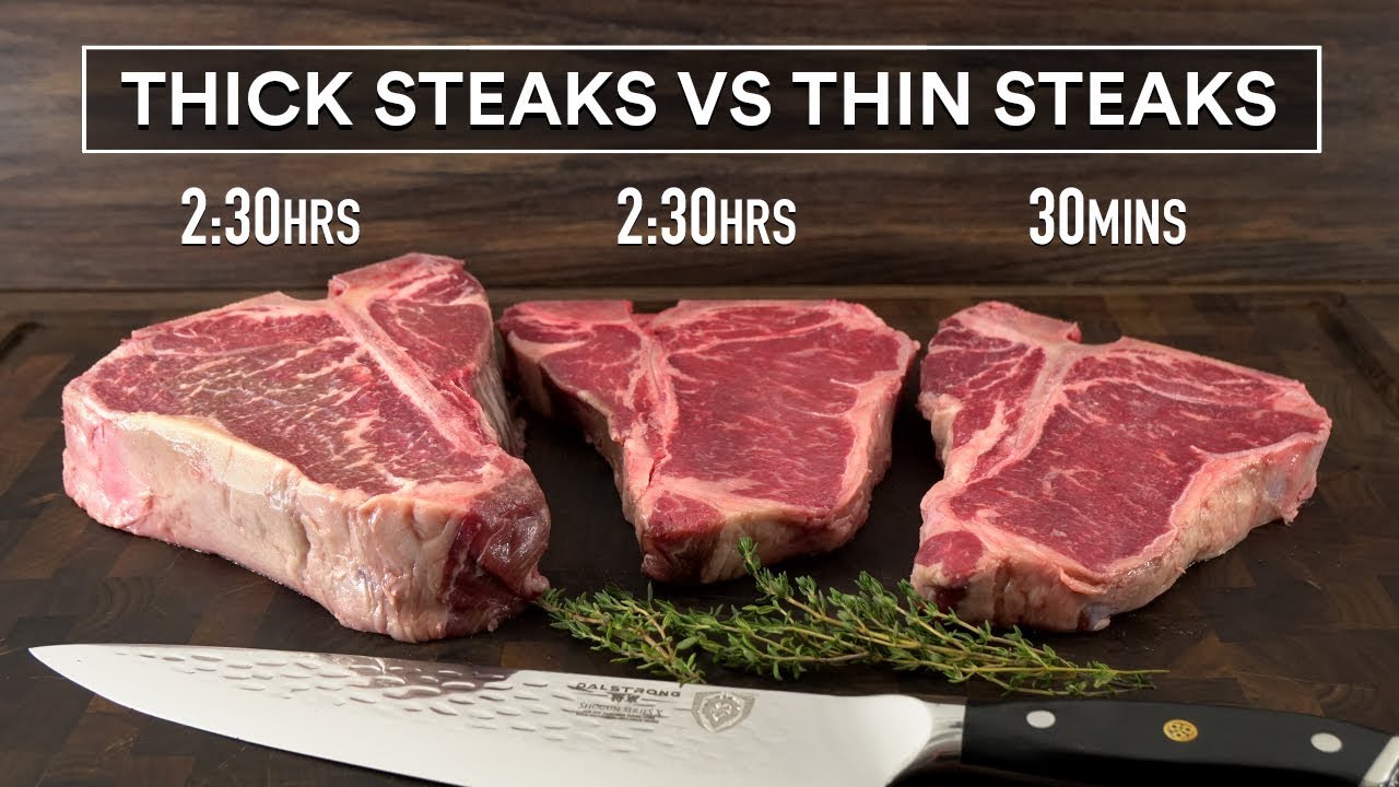 How thick should steak be?