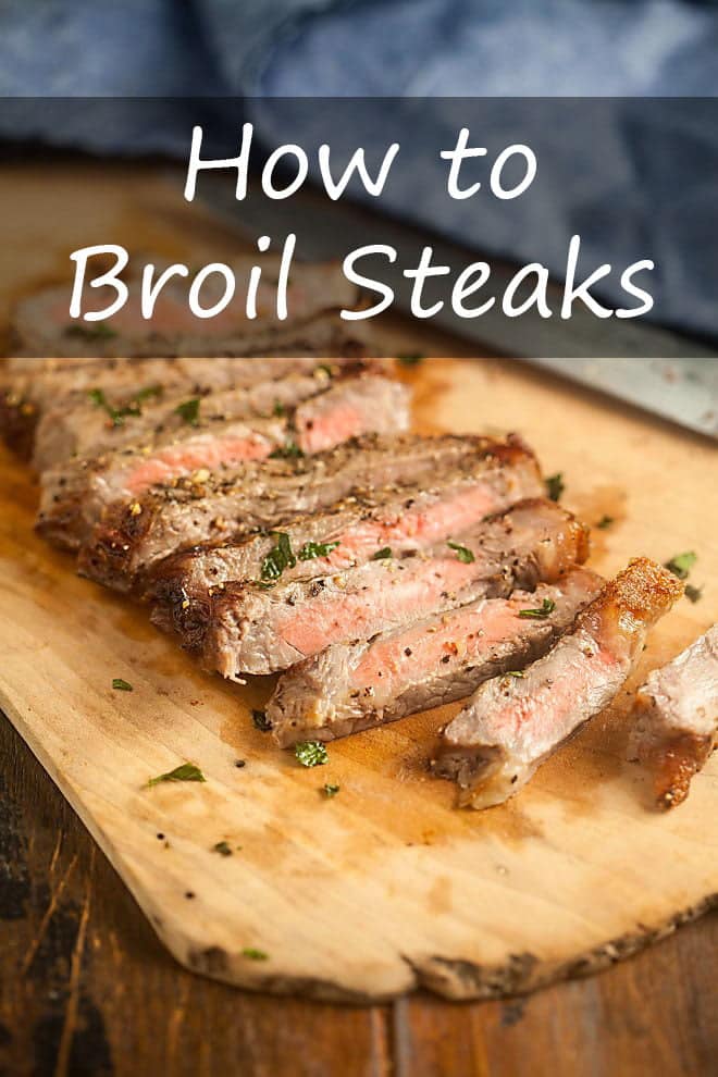 How to broil steaks to have a crisp crust?