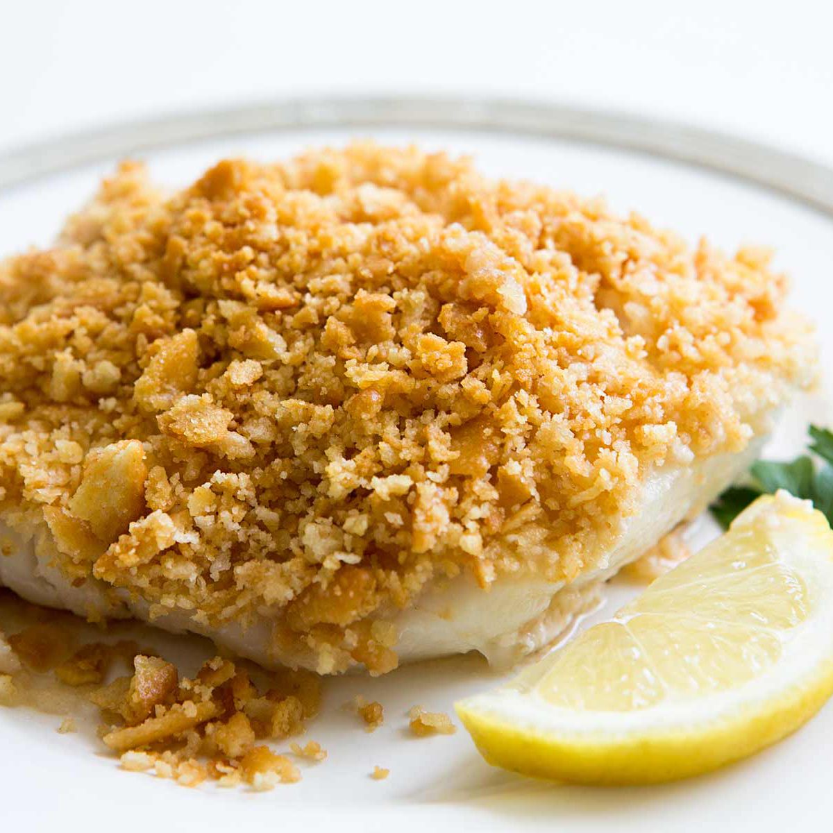 How to cook cod in oven with crackers?
