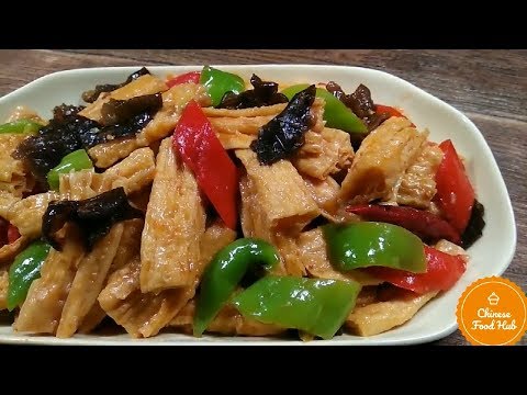 How to cook dried bean curd sheets?