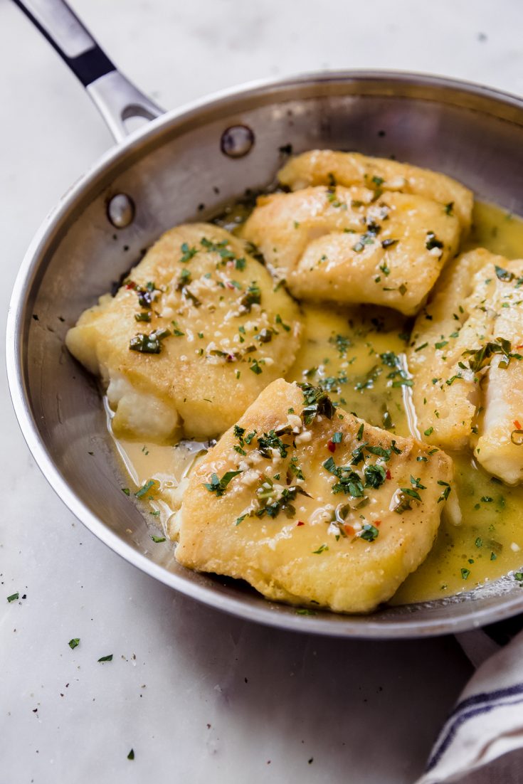 How to cook fish in a pan with butter?