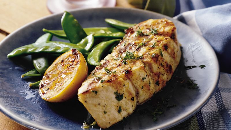 How to cook halibut steak on the grill?