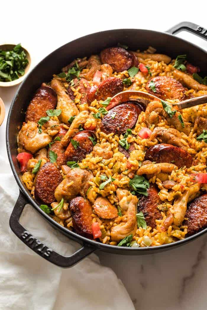 How to cook jambalaya in a pan?