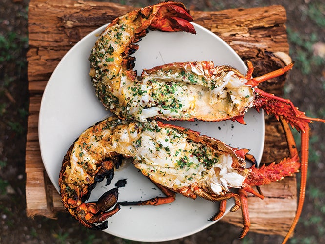 How to cook live lobster on the grill?