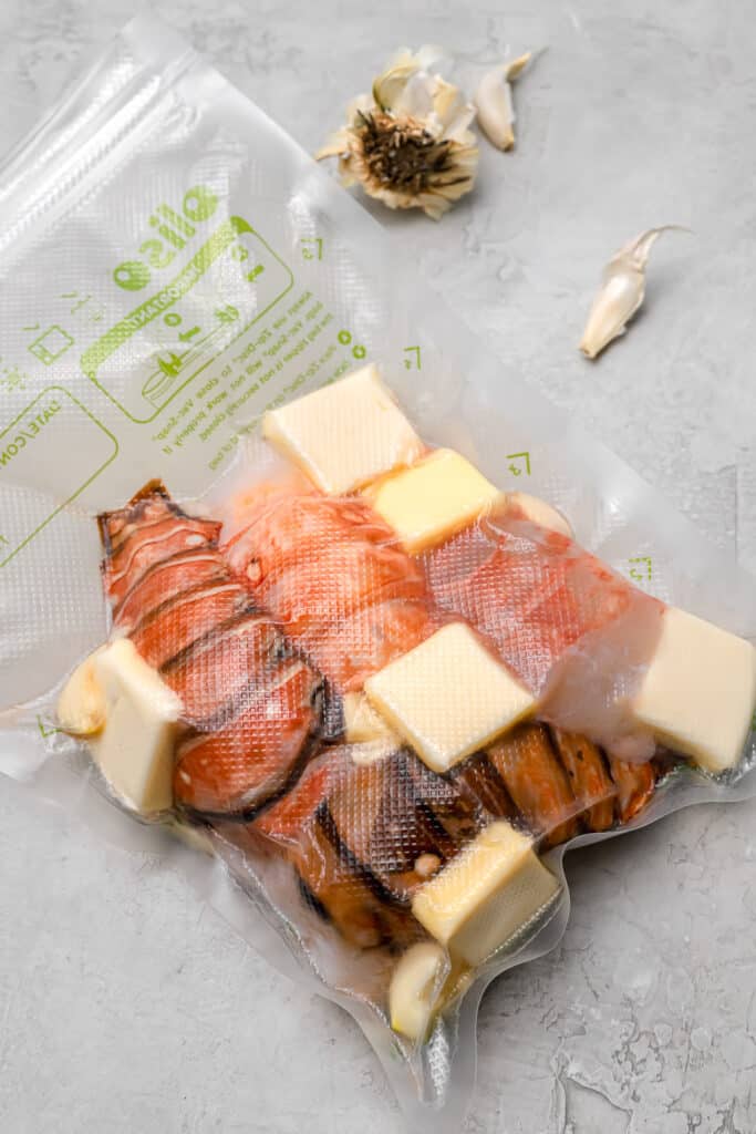 How to cook lobster tails in a bag?