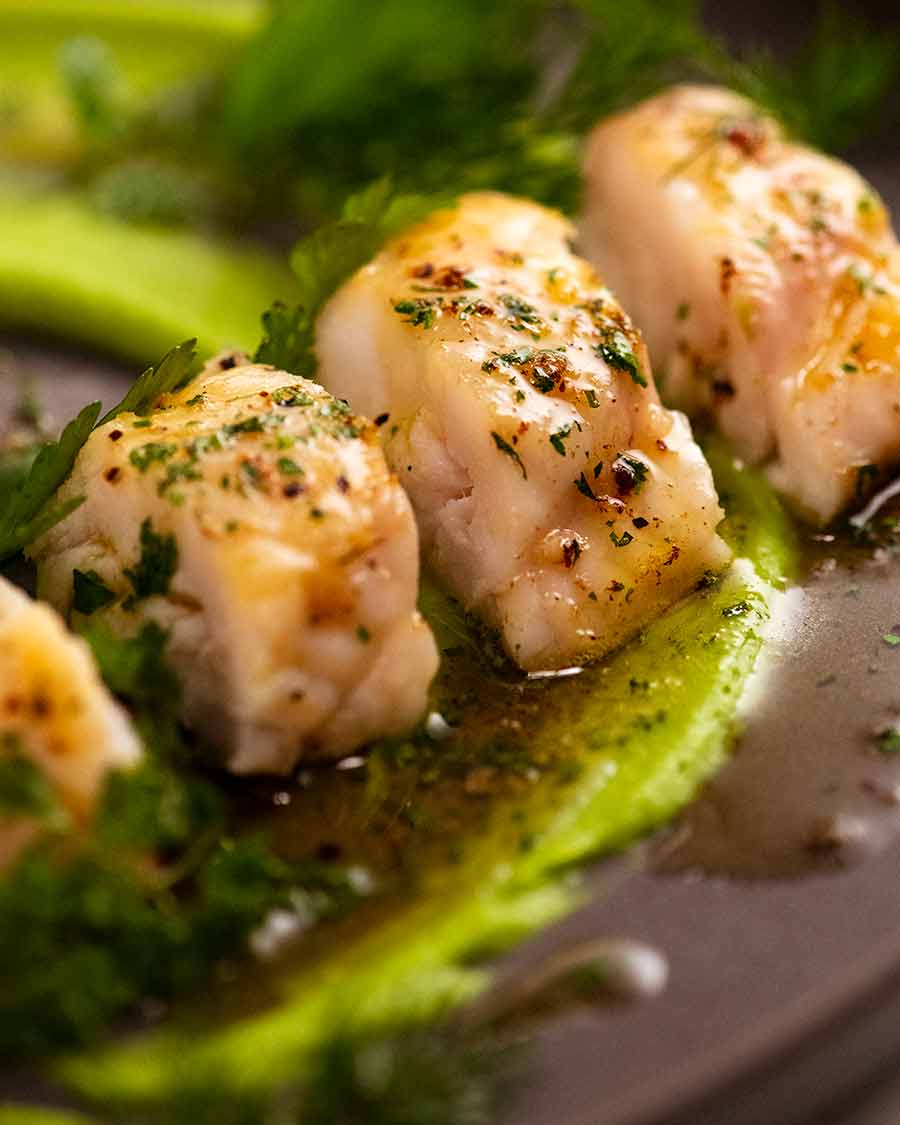 How to cook monkfish fillets like lobster?