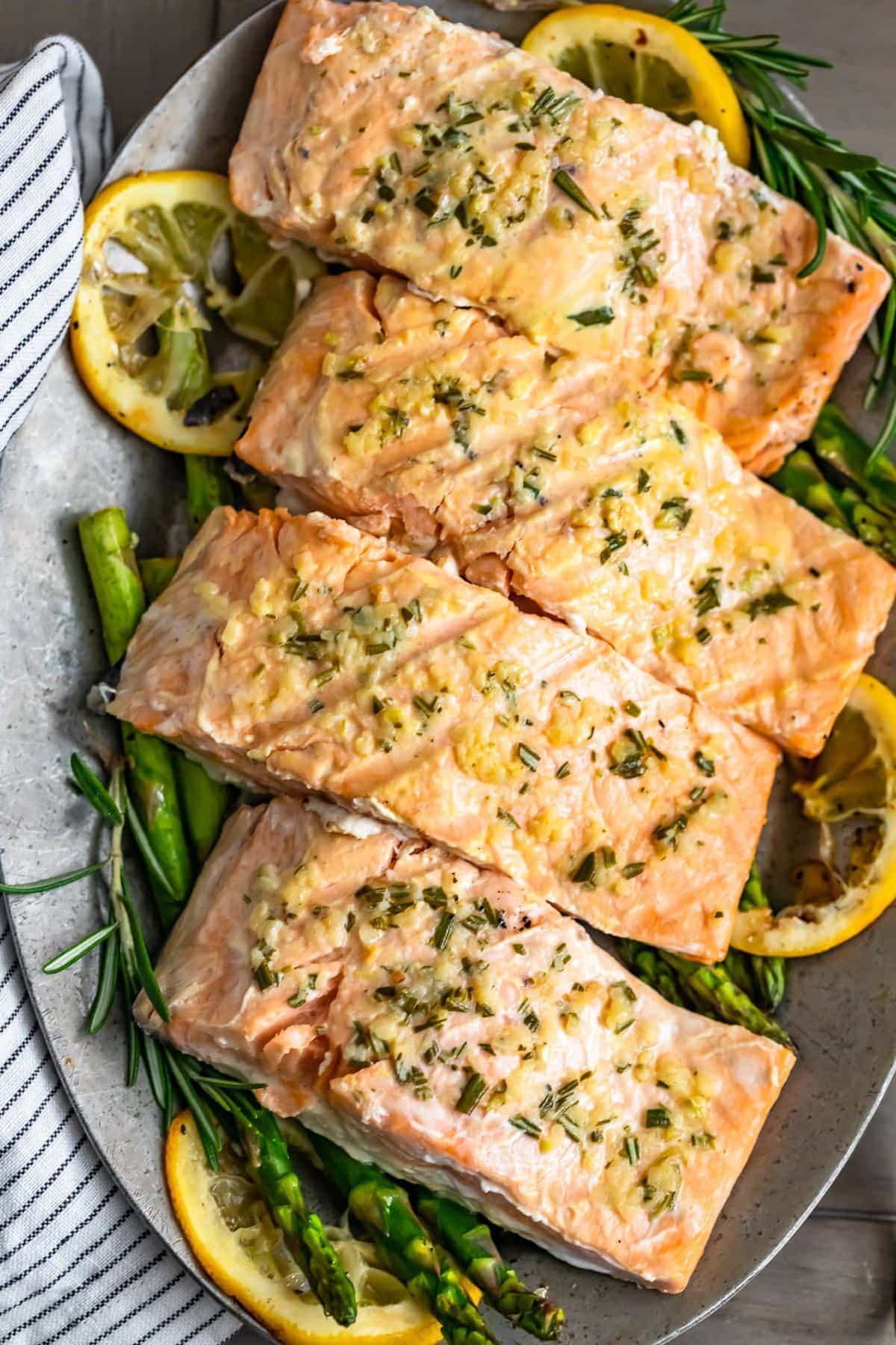 How to cook salmon on the grill with butter?