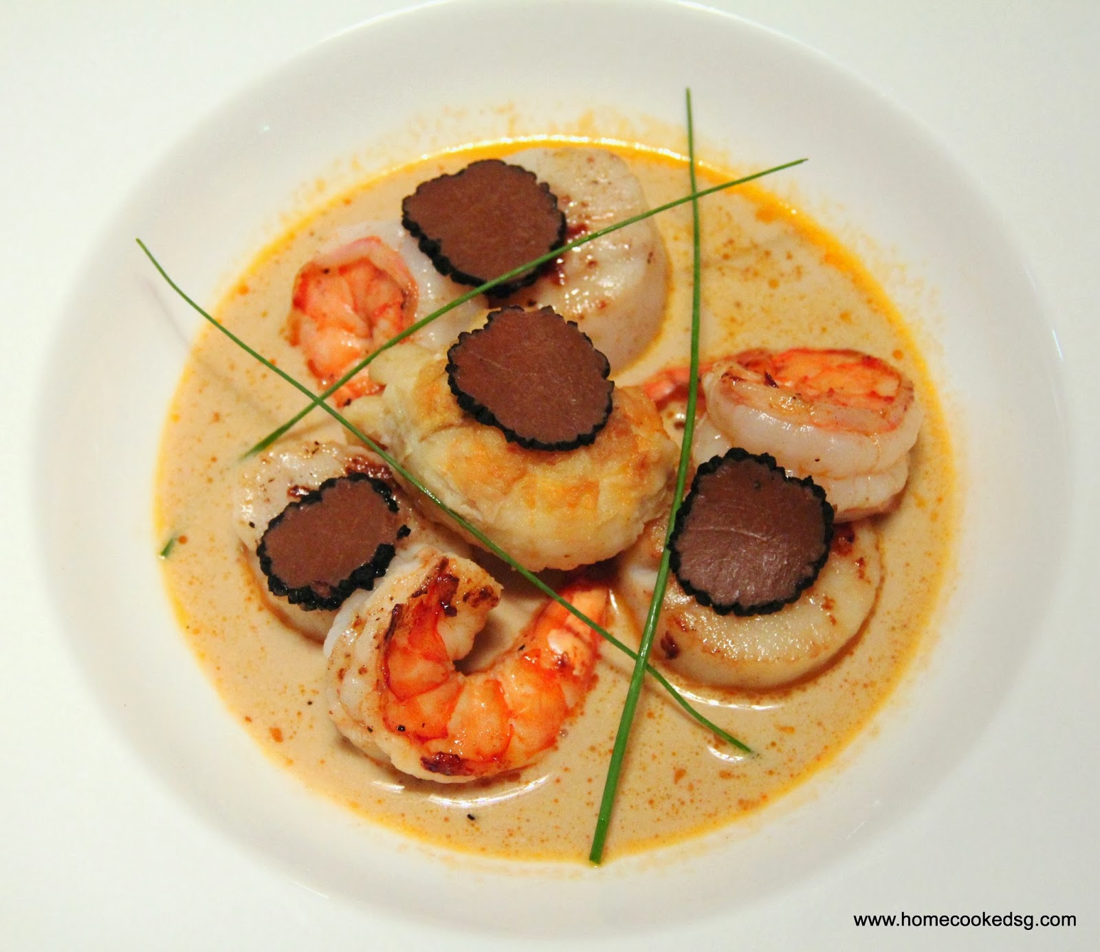 How to cook shrimp bisque with scallops?