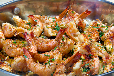 How to cook shrimp scampi shell?