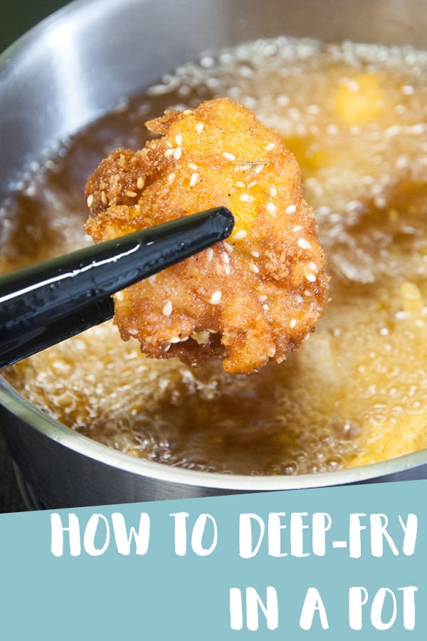 How to deep fry with a pot or saucepan?