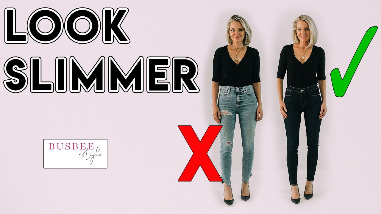 How to dress to look slimmer?