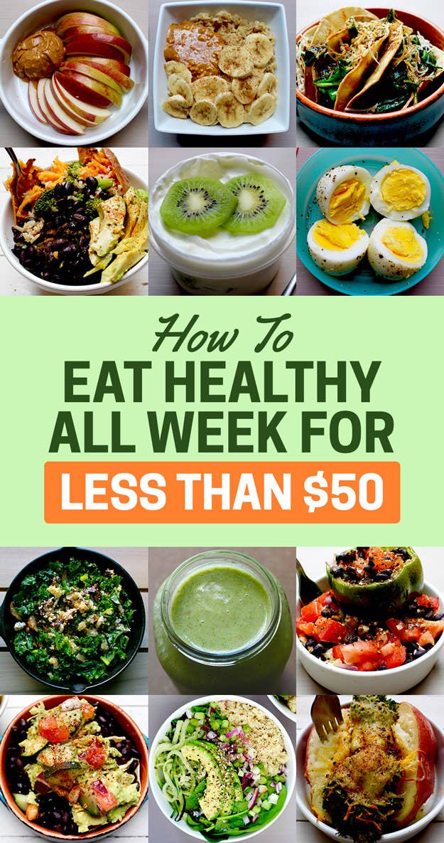 How to eat healthy on a $50 food budget?