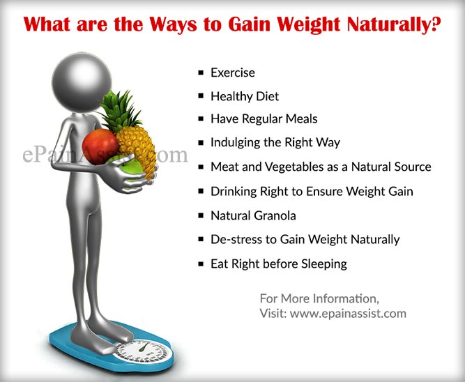 How to gain weight in the right way?