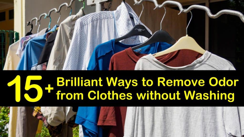 How to get smells out of clothes without washing?