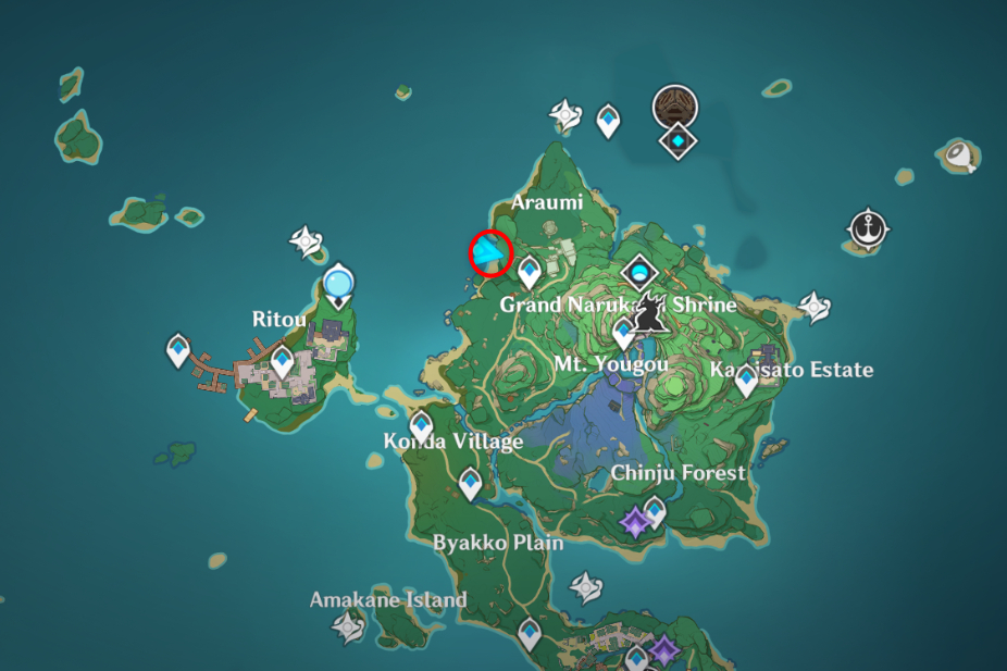 How to get to ritou Island in Genshin Impact?