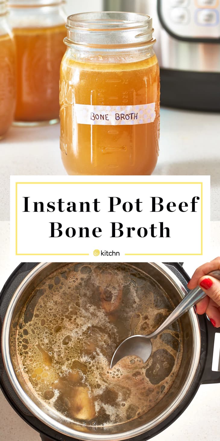 How to make beef bone broth in a pressure cooker?