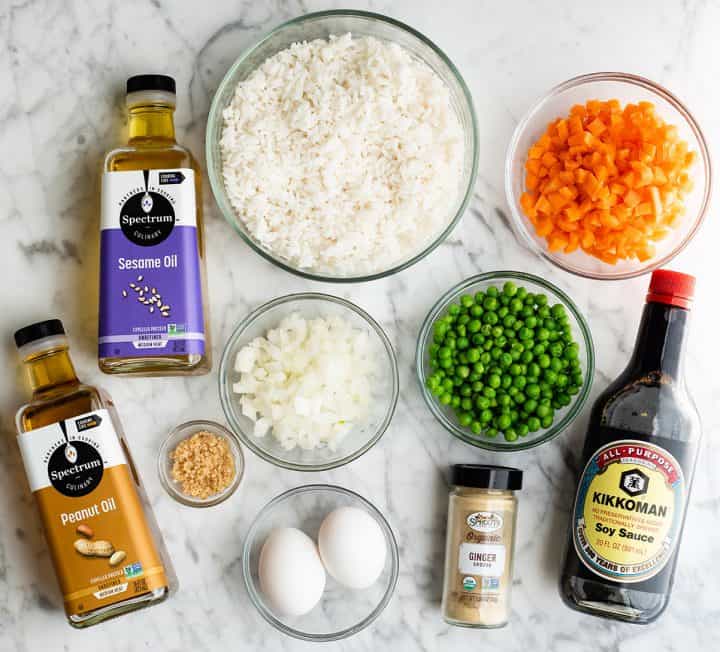 How to make fried rice with sesame oil?