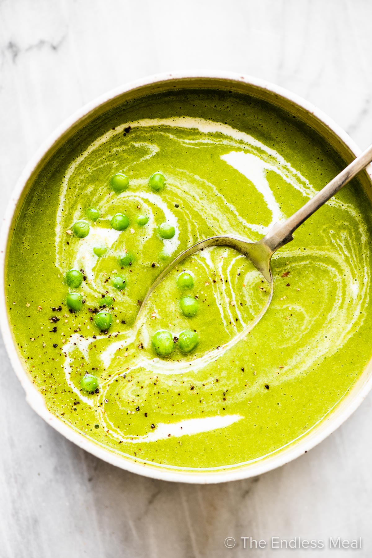 How to make pea soup with frozen peas?