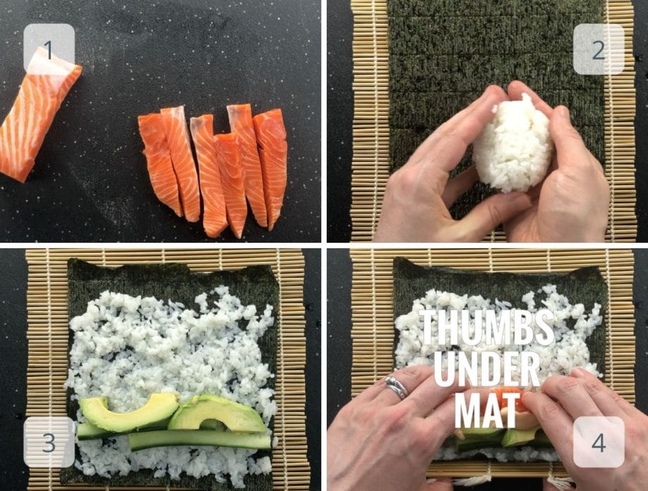 How to make salmon sushi at home?